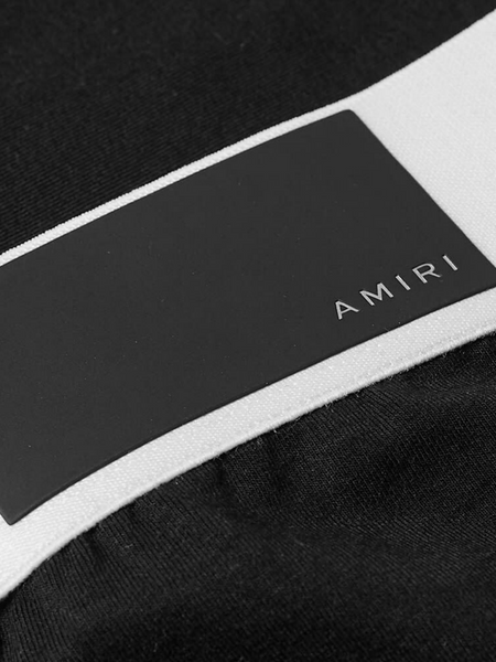 AMIRI FRONT LABEL BOXERS BLACK / WHITE – Notorious Plug